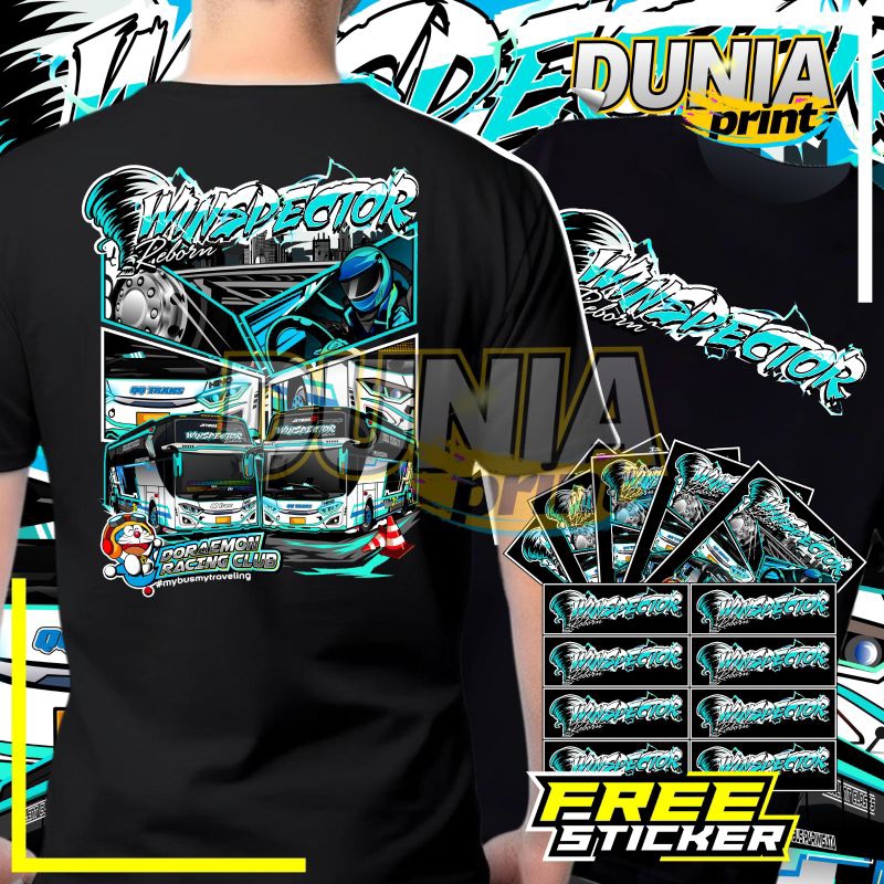 Jual (free sticker winspector + ganci)KAOS BUS WINSPECTOR QQ TRANS ... Jual (free sticker winspector + ganci)KAOS BUS WINSPECTOR QQ TRANS ...