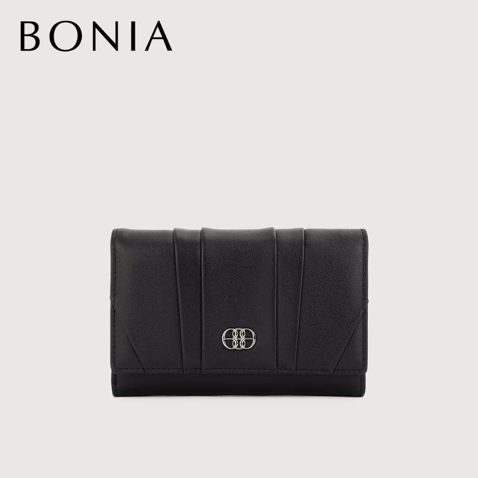 Jual Bonia - Croissant Small 3 Fold Short Wallet Nero | Shopee Indonesia
