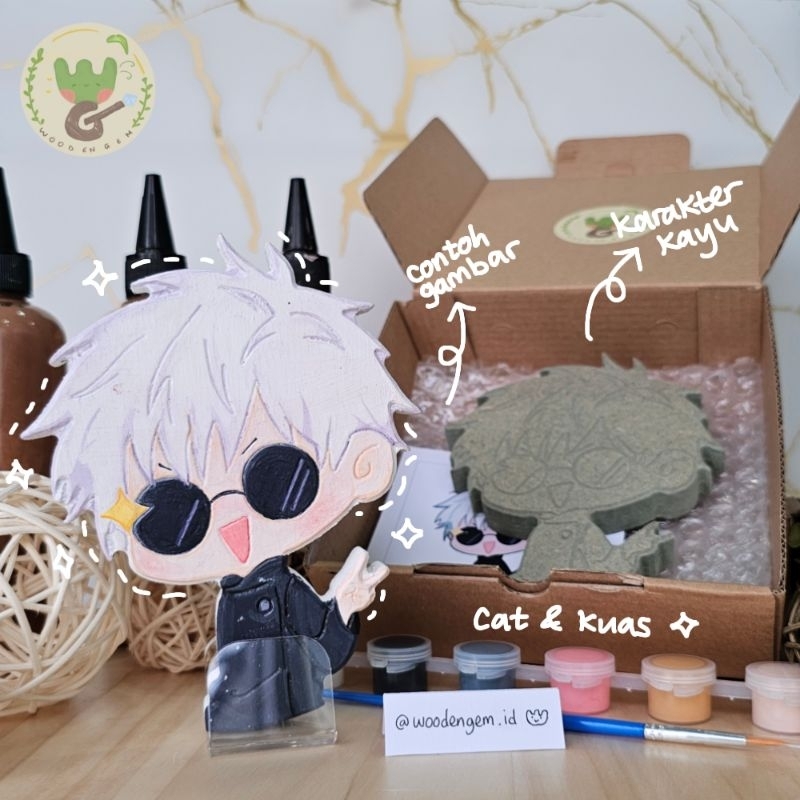 Jual DIY Painting Kit Wood Character Mewarnai Melukis Hampers Souvenir ...