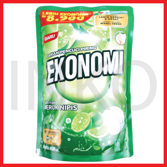 Jual EKONOMI CAIRAN PENCUCI PIRING EKSTRAK JERUK NIPIS POUCH 650ML ...