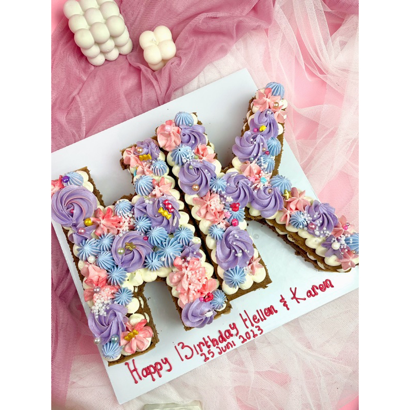 Jual Cake Huruf Kue ulangtahun Angka dan Huruf Number Cake Alphabet ...