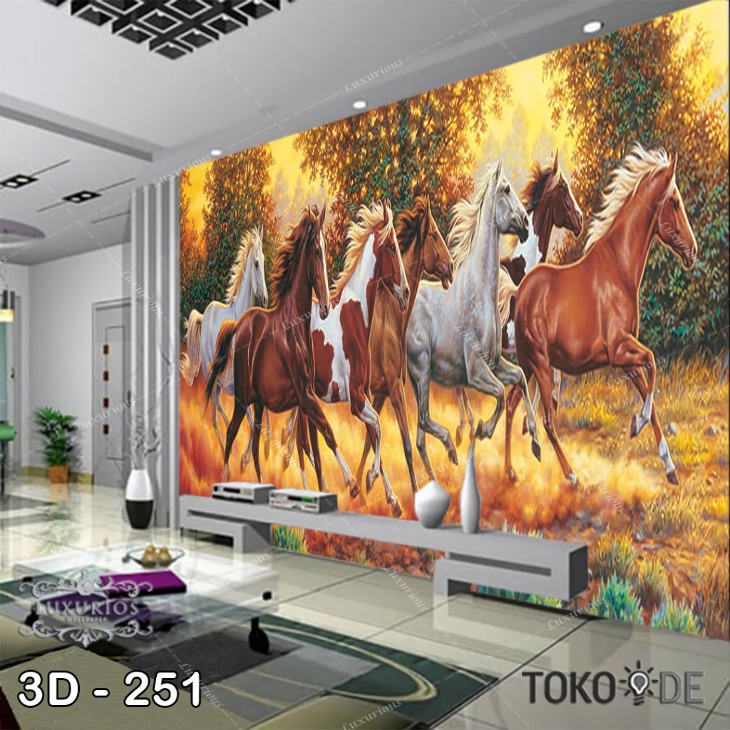 Jual Wallpaper Custom 3D Walpaper Dinding Koi Wallmural Ikan Sticker ...