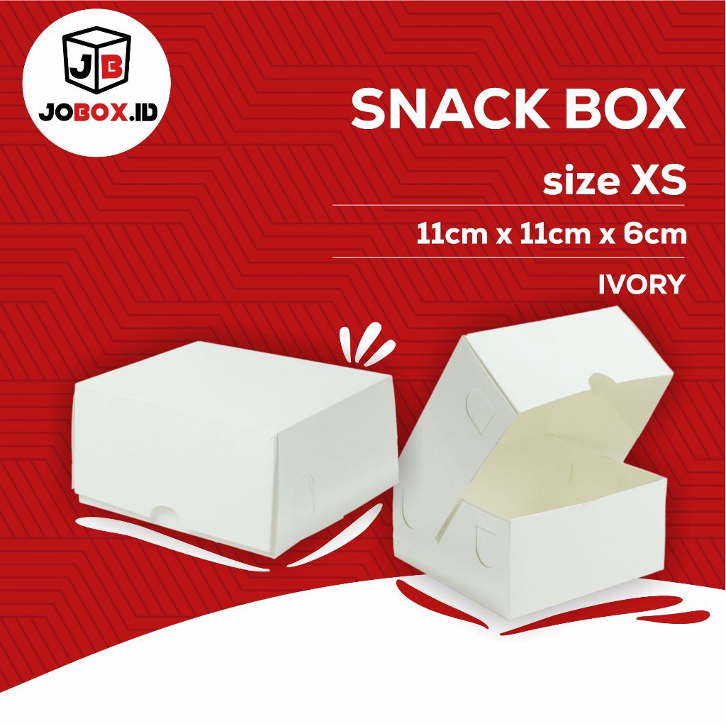 Jual Snack Box XS Dus Kue / Kardus Snack / Snack Box Kue Box XS / Dus ...