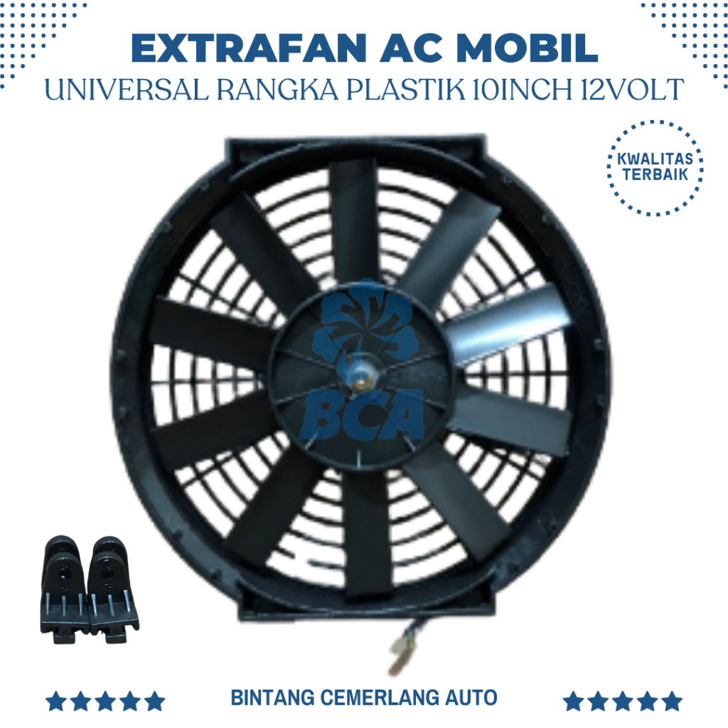 Jual EXTRAFAN EXTRA FAN AC Mobil Universal Rangka Plastik 10Inch 12Volt ...