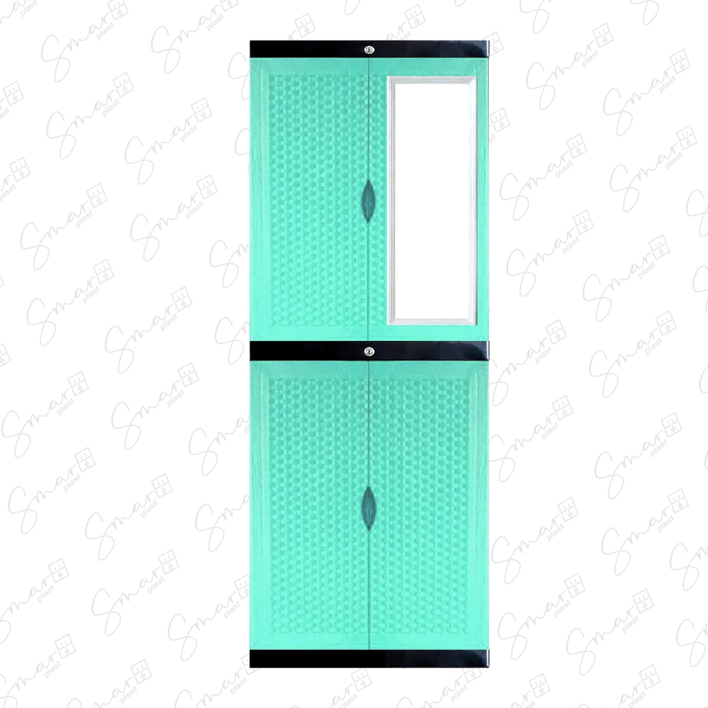 Jual Lemari plastik 4 susun tingkat rak gantung pakaian kabinet mini ...