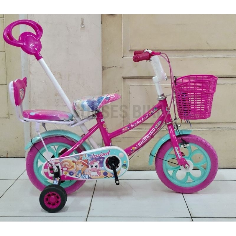 Jual Sepeda Mini Anak 12 inch Eva Highwind Girl Setir | Shopee Indonesia