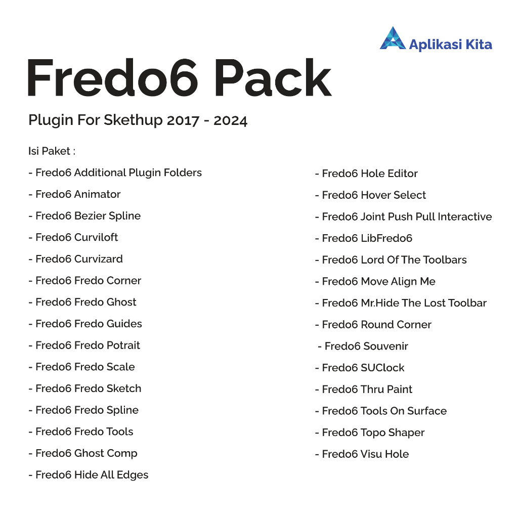 Jual Fredo6 Plug-in Pack for SketchUp - For Windows | Shopee Indonesia