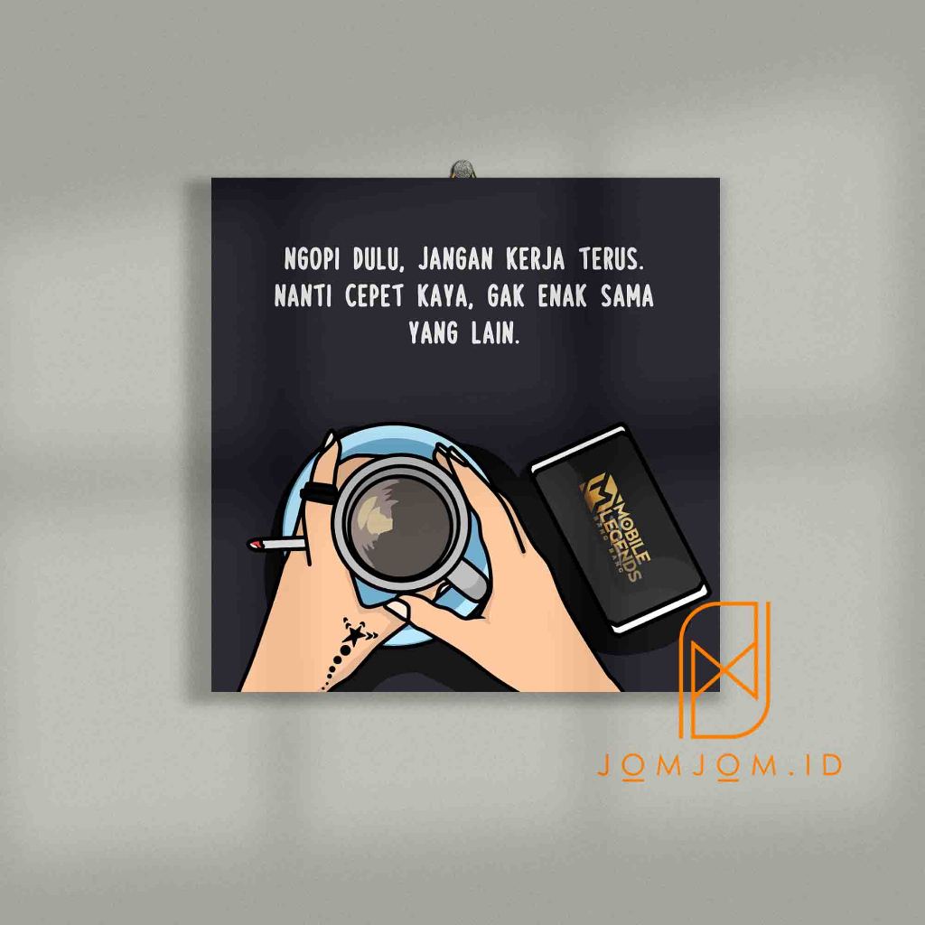 Jual POSTER KAYU KATA KATA KARTUN LUCU / HIASAN DINDING KATA KATA ...