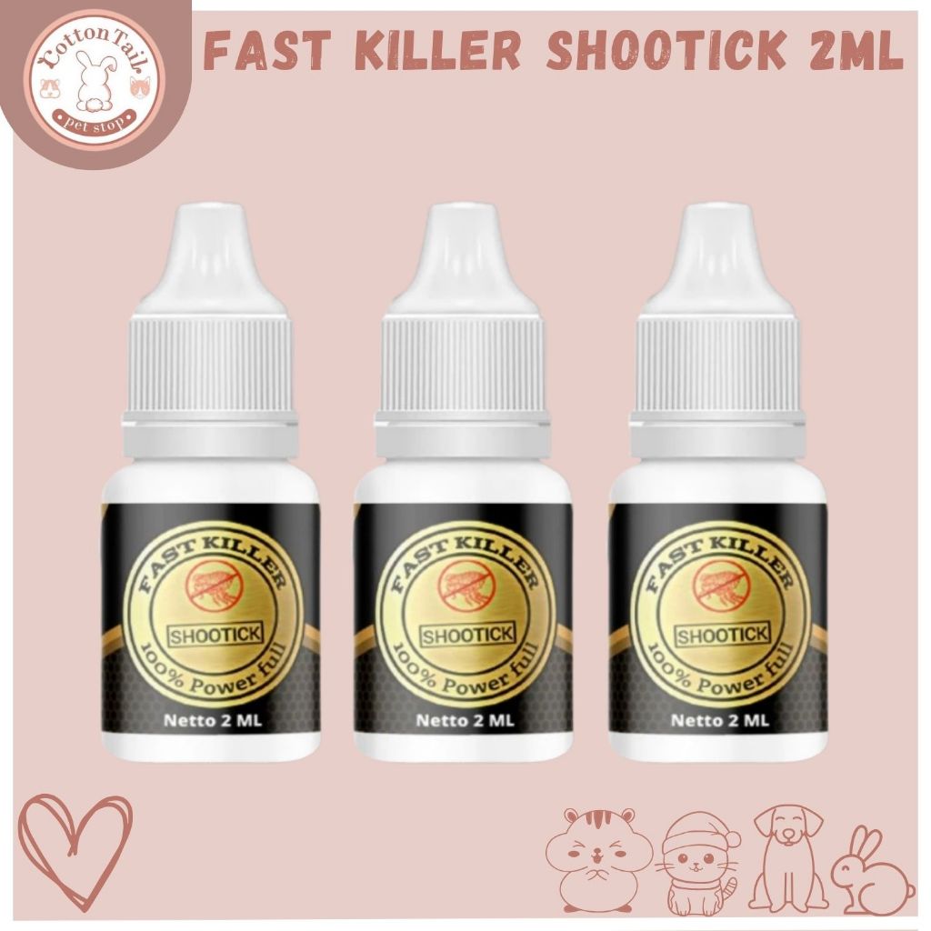 Jual FAST KILLER Shootick Obat Kutu Kucing Anjing 2ml - Jaminan Kutu Mati | Shopee Indonesia