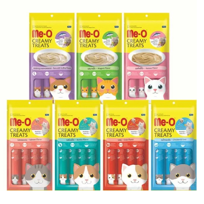Jual MEO Creamy 15g x 4pc Snack Kucing Me-O Cemilan Kucing | Shopee ...