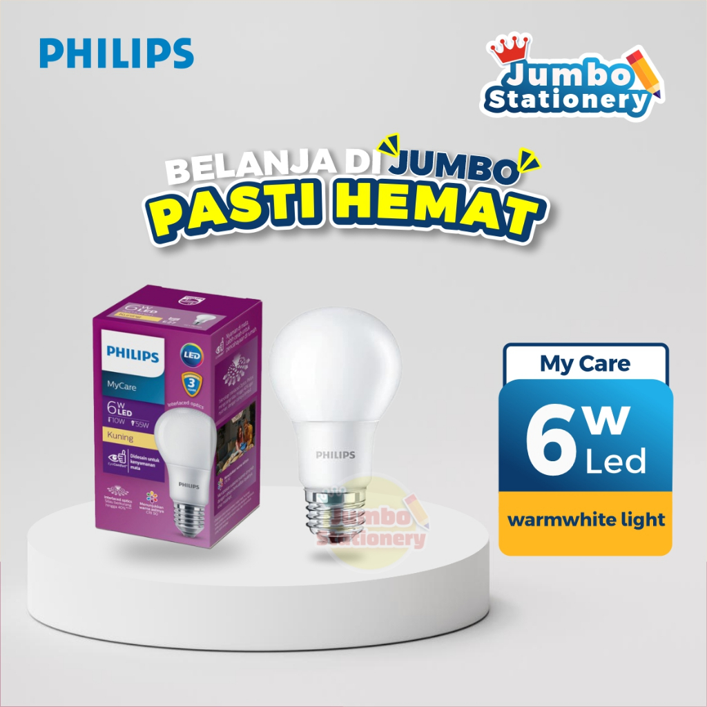 Jual Lampu Philips LED 6W 6 Watt 6Watt 6 W WWL Warm White Kuning | Shopee Indonesia