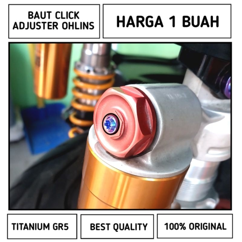Jual BAUT CLICK ADJUSTER OHLIN'S TITANIUM GR5 | Shopee Indonesia