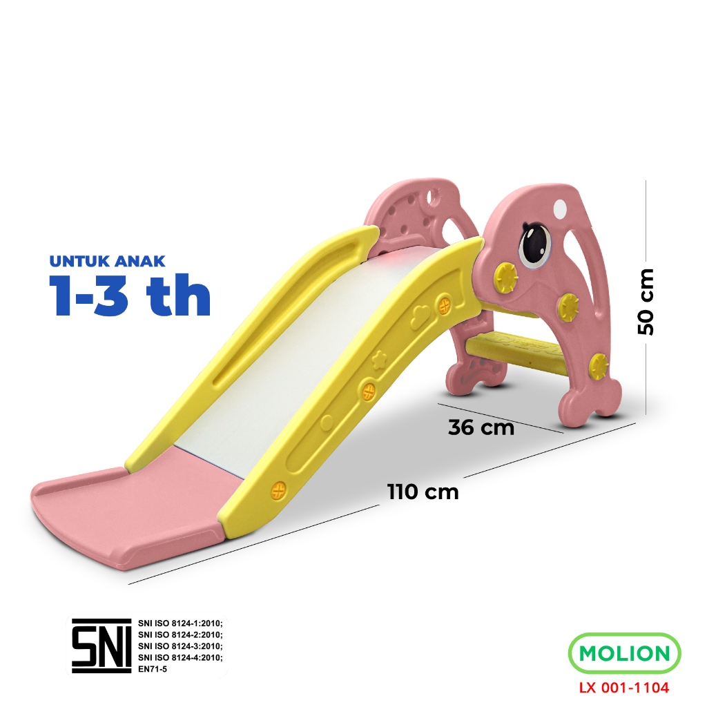 Jual MOLION SNI Perosotan Ayunan Set Anak Karakter Mainan Seluncuran ...