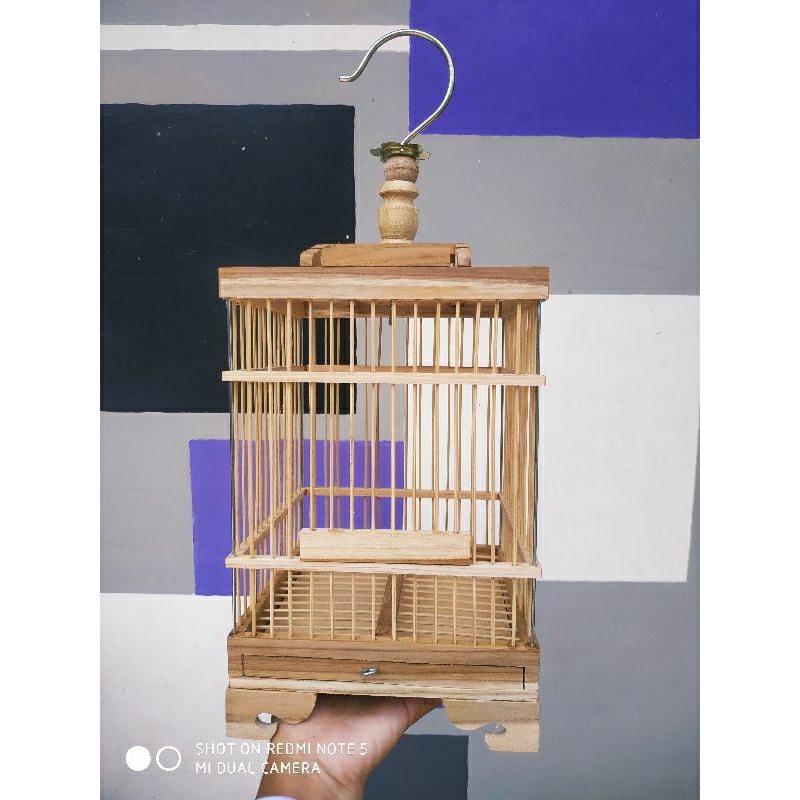 Jual Sangkar Burung Pleci Kayu Jati Kotak Mentahan Kecil Mini | Shopee ...
