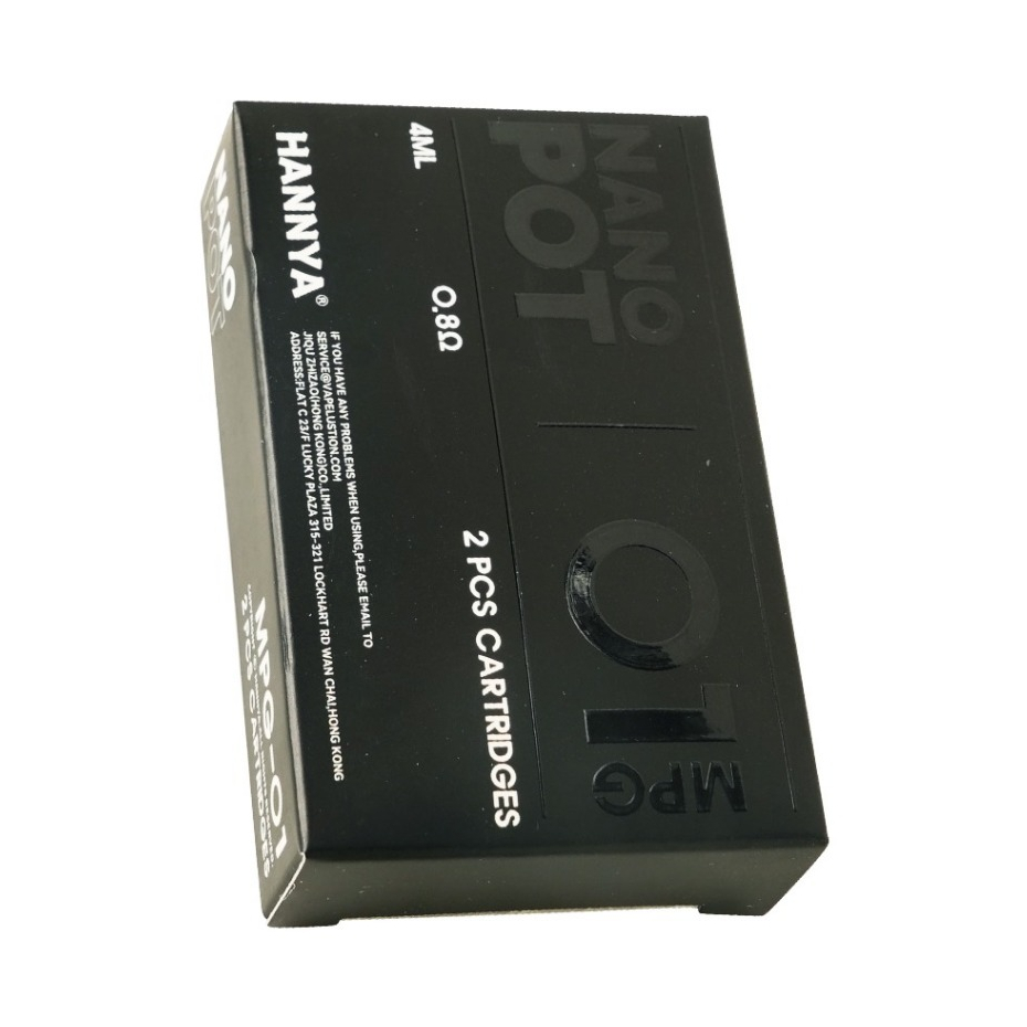 Jual Replacement Cartridge Hannya Nano Pot 0.8 Ohm 4ML By Vapelustion ...