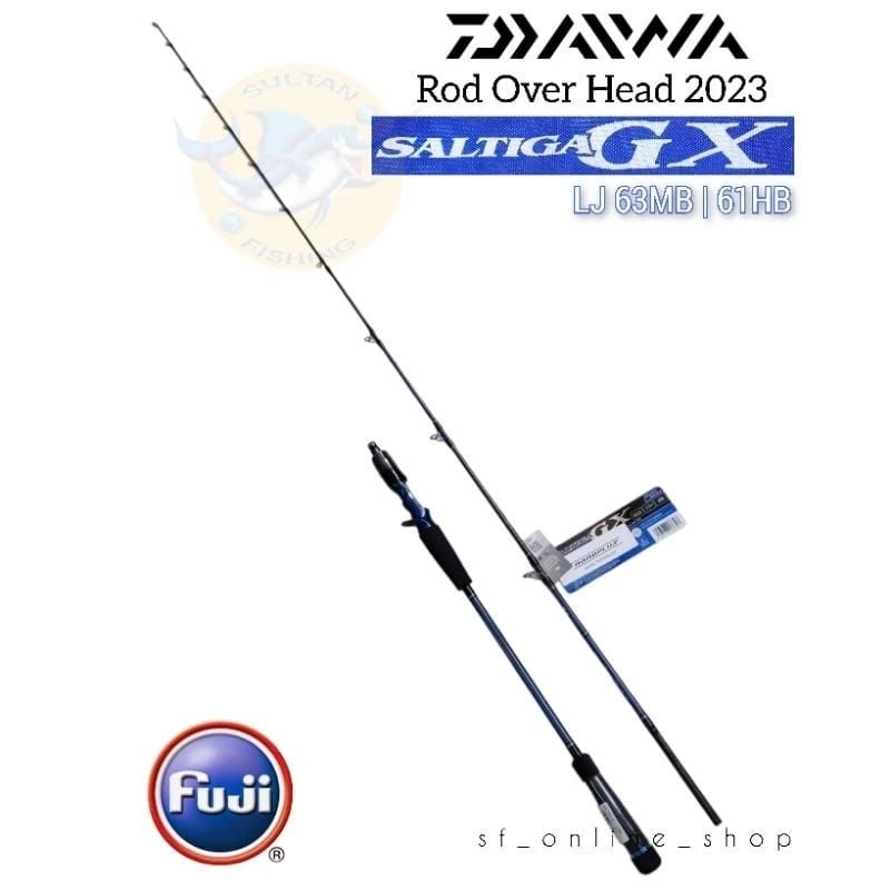 Jual Joran OH DAIWA SALTIGA GX LJ 63MB 61HB Model 2023 | Reel Over Head | Shopee Indonesia