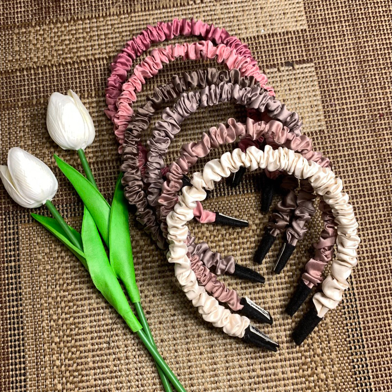 Jual Bando small scrunchie / mini cruella / bando korea / bando kerut ...