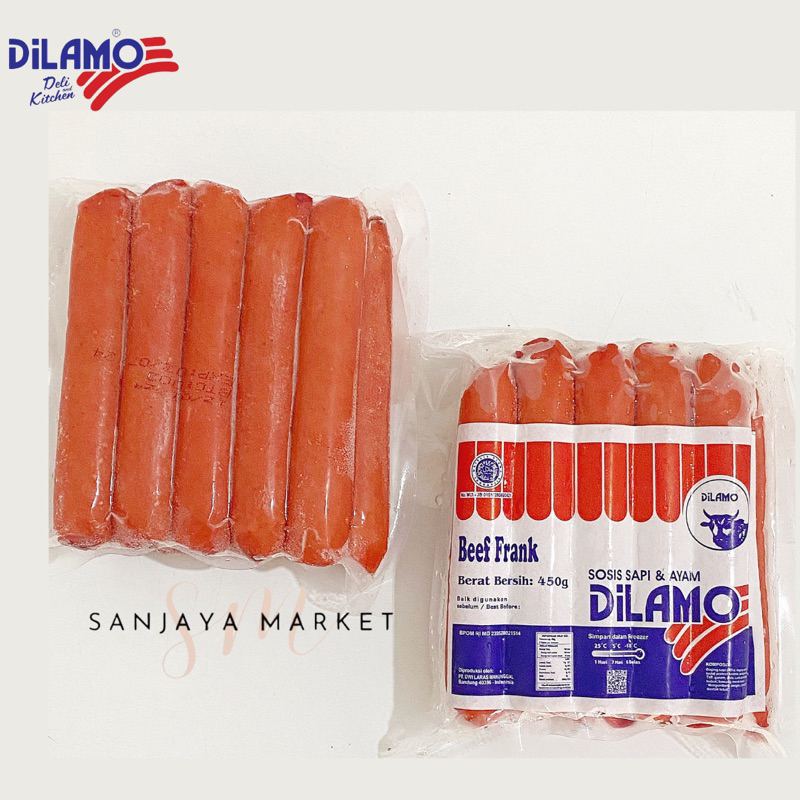 Jual DILAMO BEEF FRANK SOSIS SAPI DAN AYAM 450GR | Shopee Indonesia