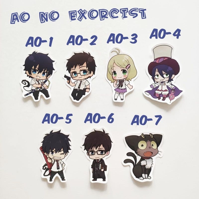 Jual Sticker Anime Ao no Exorcist 1 Okumura Rin Yukio Shiemi Mephisto ...