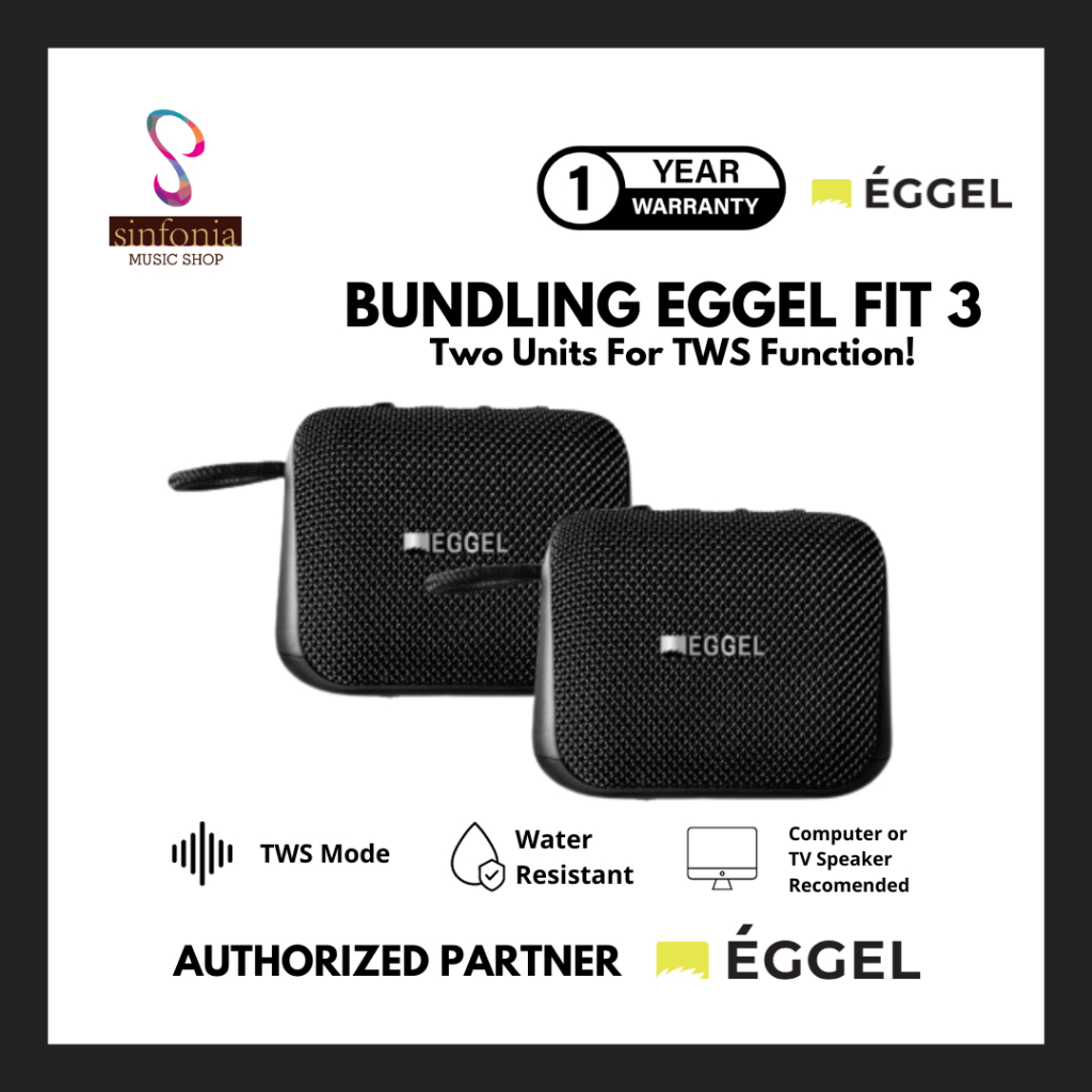Jual Bundling Two Unit Eggel Fit 3 For Tws Function Bluetooth Speaker ...