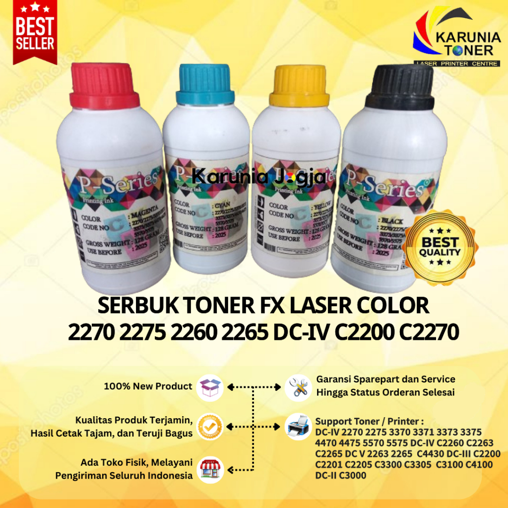 Jual SERBUK TONER FX LASER COLOR 2270 2275 2260 2265 DC-IV C2200 C2270 ...