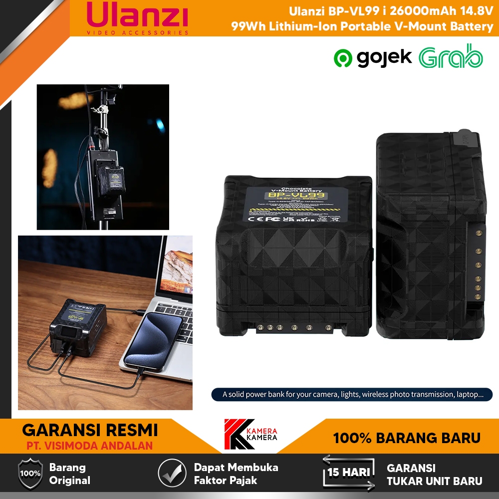 Jual Ulanzi BP-VL99 26000mAh 99Wh Lithium-Ion Portable V-Mount Battery ...