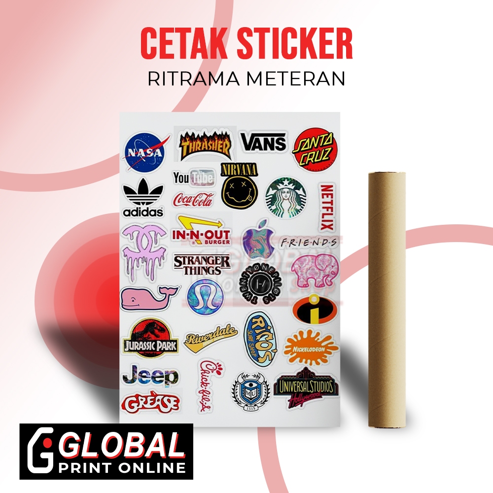 Jual Global Print Shop Online - Cetak/Print Sticker Ritrama Meteran ...