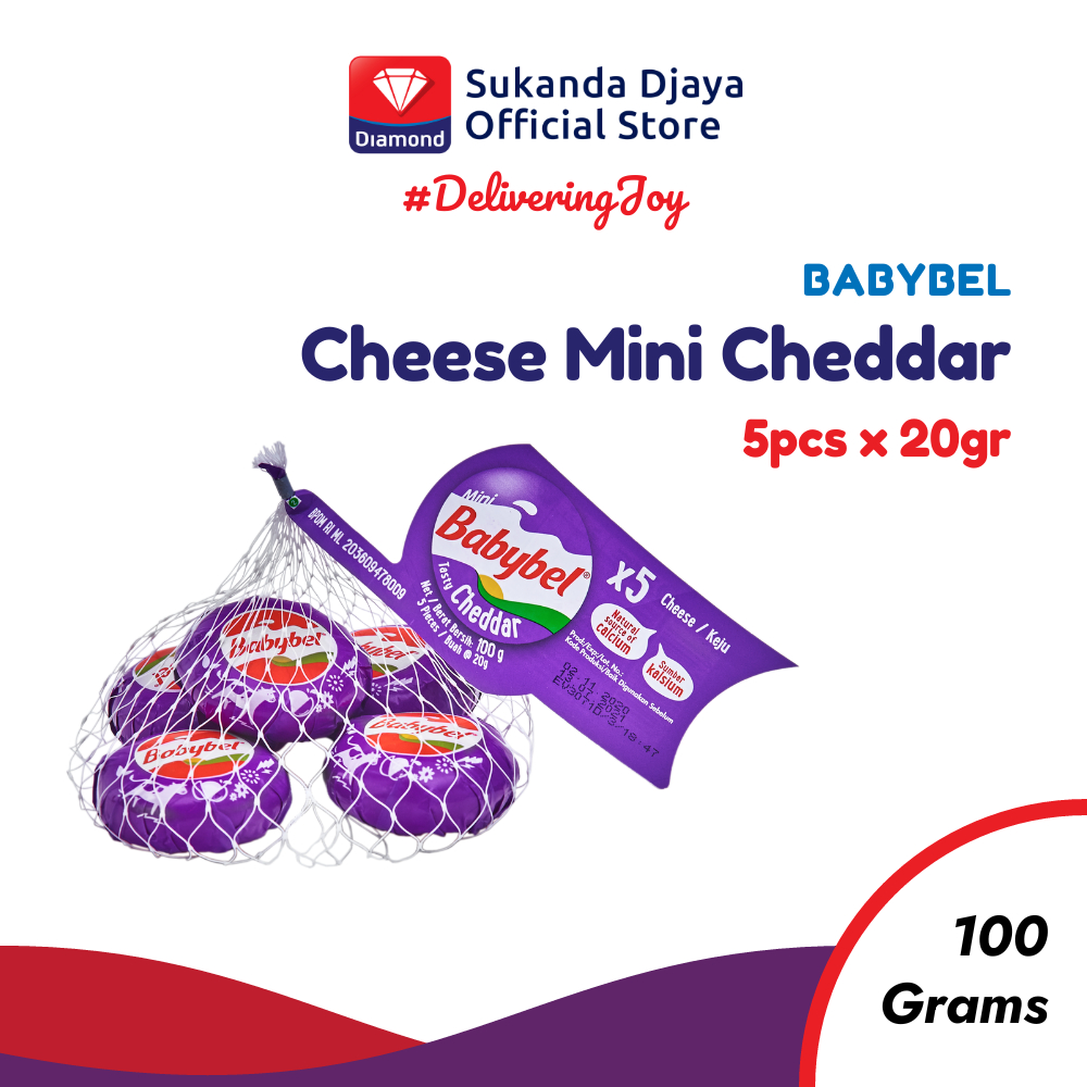 Jual Babybel Keju Cheese Mini Cheddar - 5 Pcs x 20 Gr (100 Gr) | Shopee ...