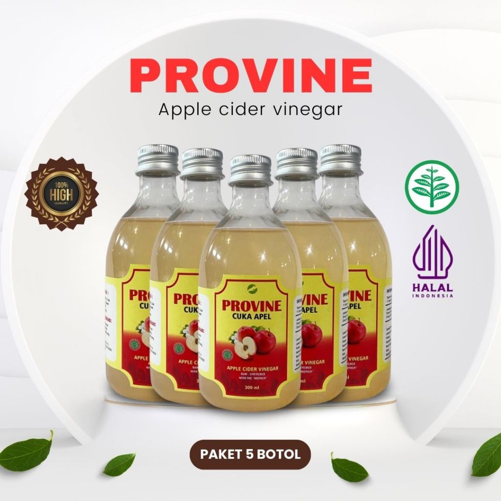 Jual PROVINE CUKA APEL MURNI ORIGINAL PAKET 5 BOTOL | PROVINE APPLE ...