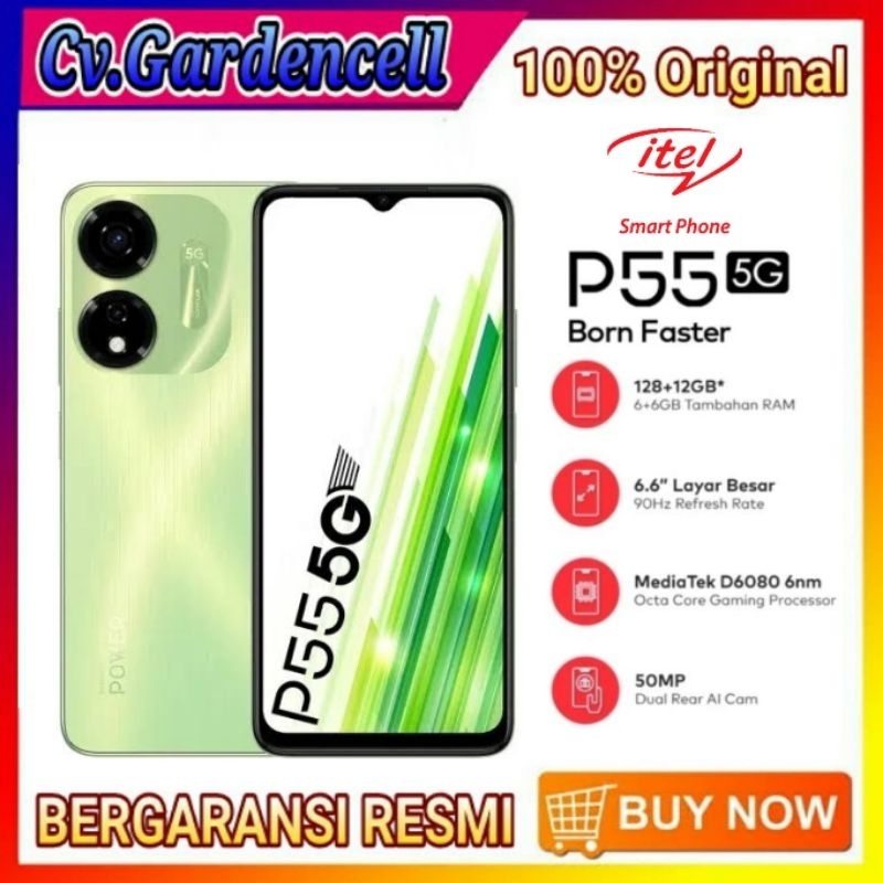 Jual Itel P55 (5G) ram 6/128gb Garansi Resmi | Shopee Indonesia