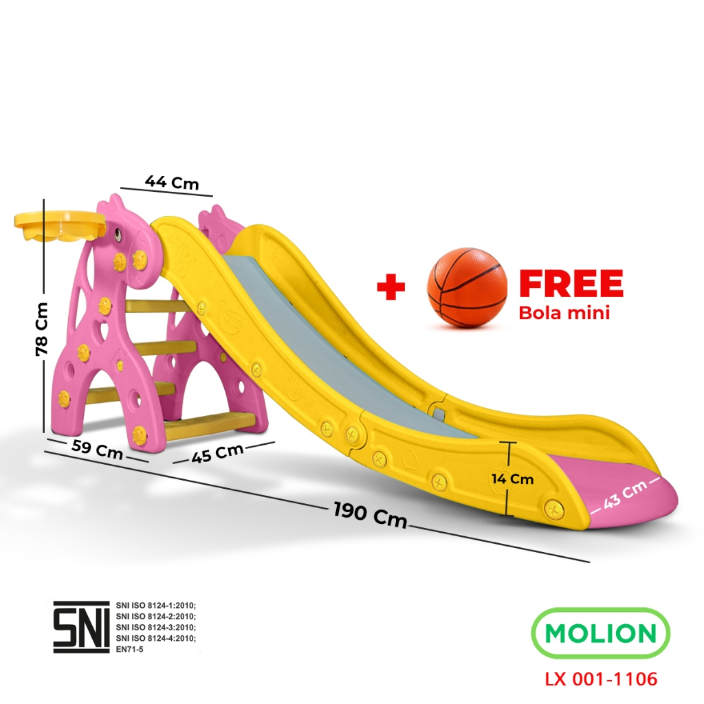 Jual MOLION SNI Perosotan Ayunan Set Karakter Mainan Seluncuran Anak 5 ...