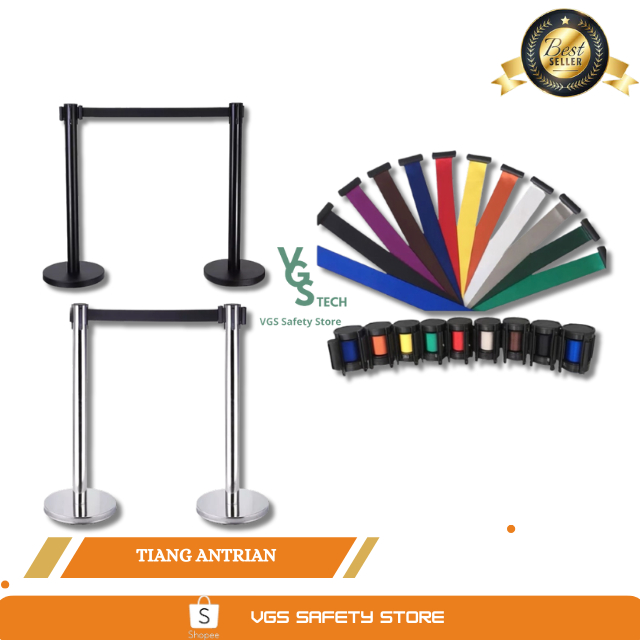 Jual Queue Line Tiang Antrian Stainless | Shopee Indonesia
