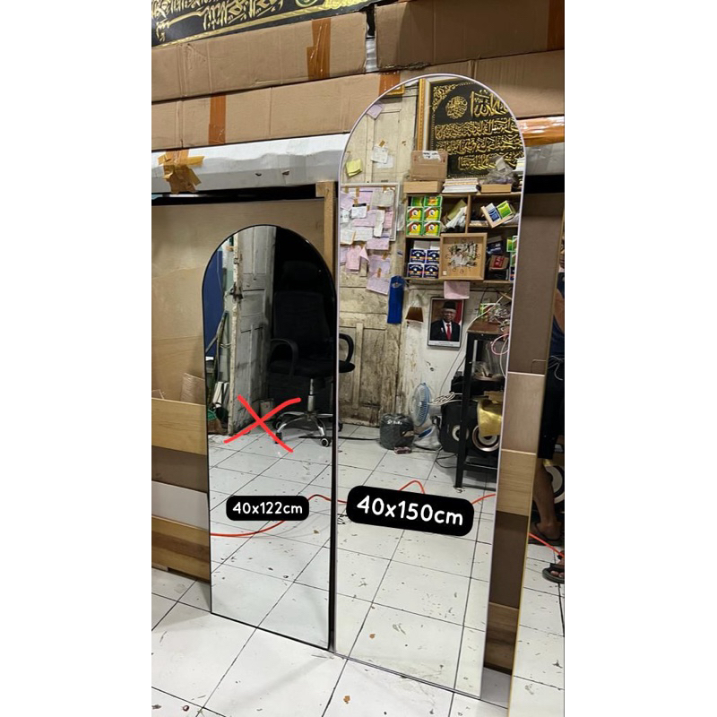 Jual Wedding Sign Cermin berdiri PREMIUM 40x153cm fullbody Ready stok ...