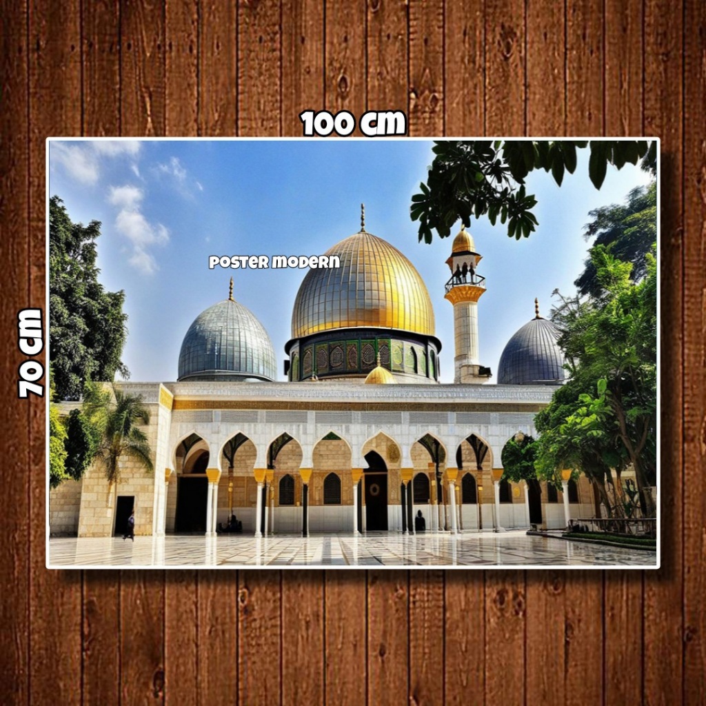 Jual LUKISAN CETAK POSTER MASJID AL AQSA UKURAN JUMBO Code 79 ...