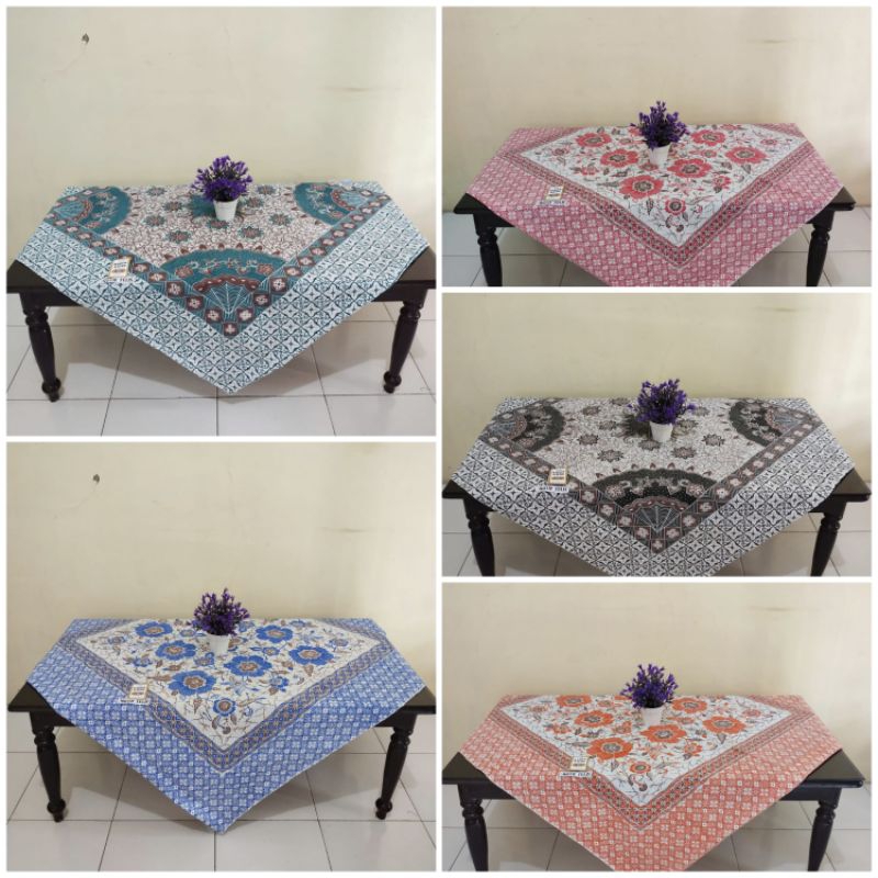 Jual Taplak Meja Tamu Meja Makan Meja Teras Batik Raden Ajeng Print ...