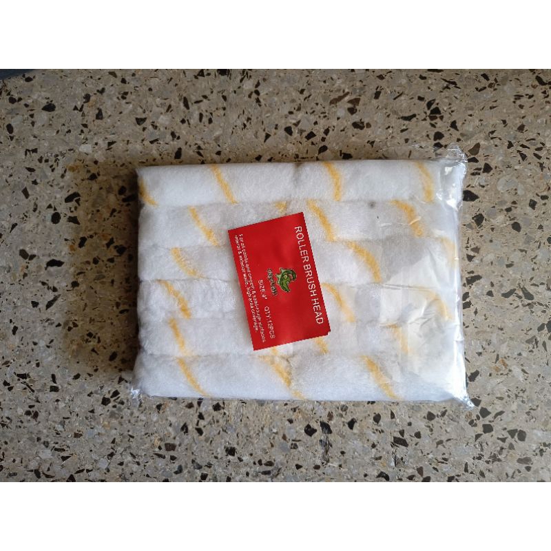 Jual reffil bulu kuas roll cat kecil 4 inch PER PACK 12 PC | Shopee ...