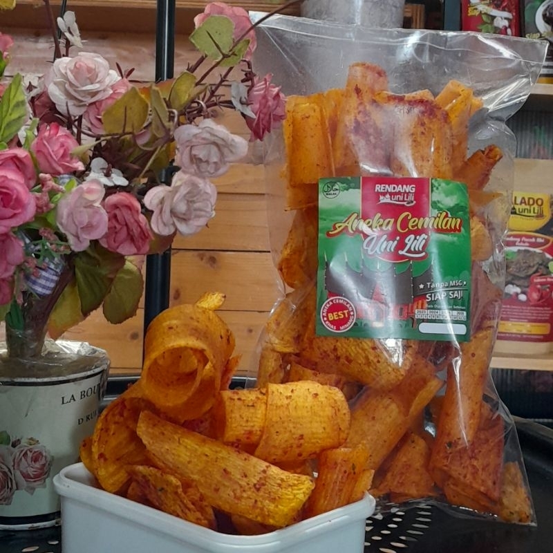 Jual Krupuk talas pedas enak renyah gurih khas Padang by Uni Lili ...