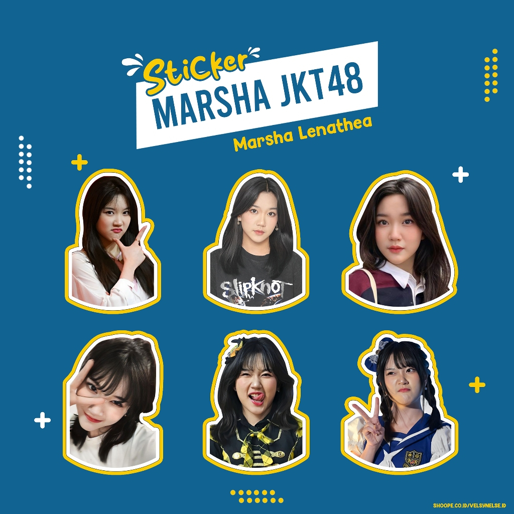 Jual [ ISI 6 ] Sticker Pack JKT48 Lucu Aesthetic High Quality | Shopee ...
