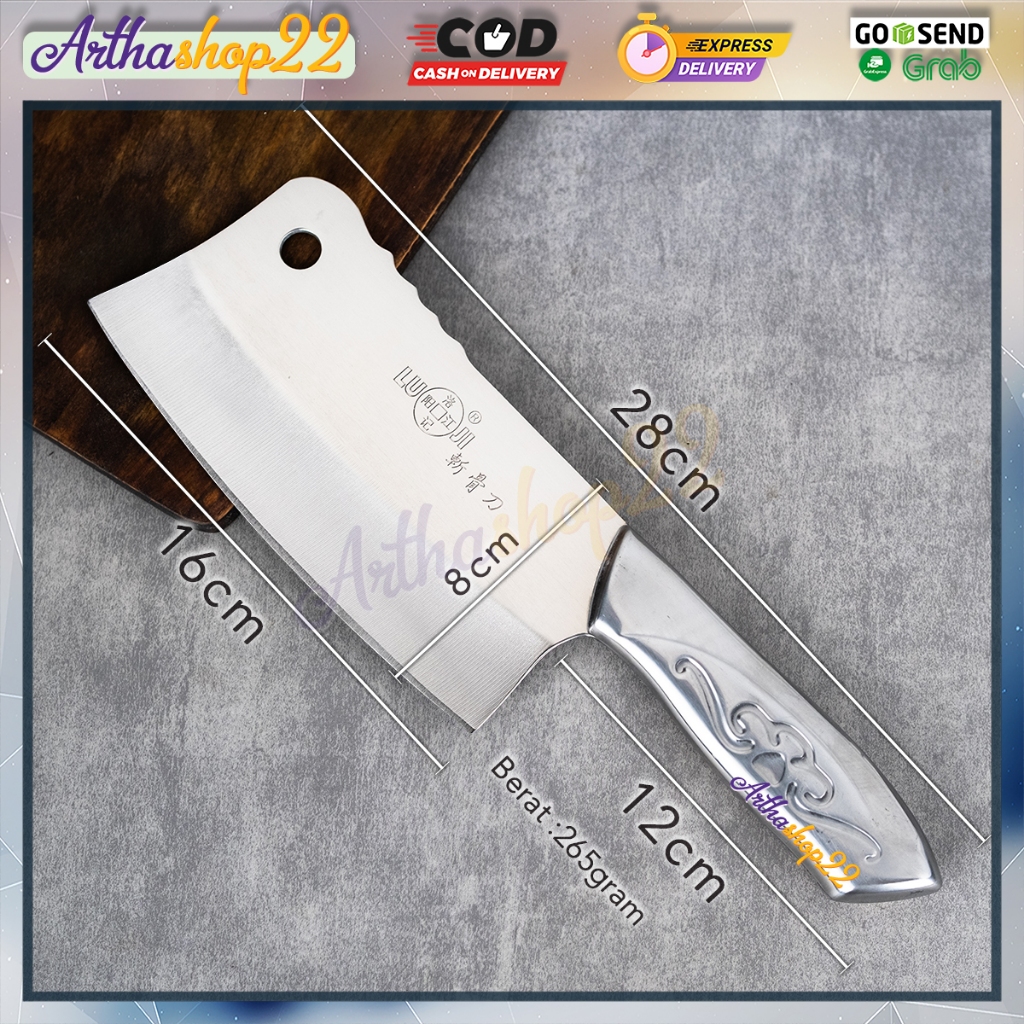 Jual Golok daging stainless B018 golok tulang pisau cincang pisau ...