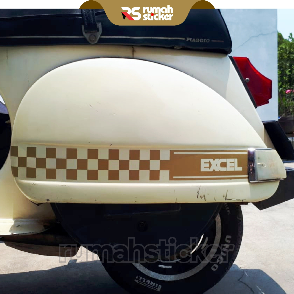 Jual Sticker Stiker Cutting Striping Checker Universal Vespa Matic dan ...