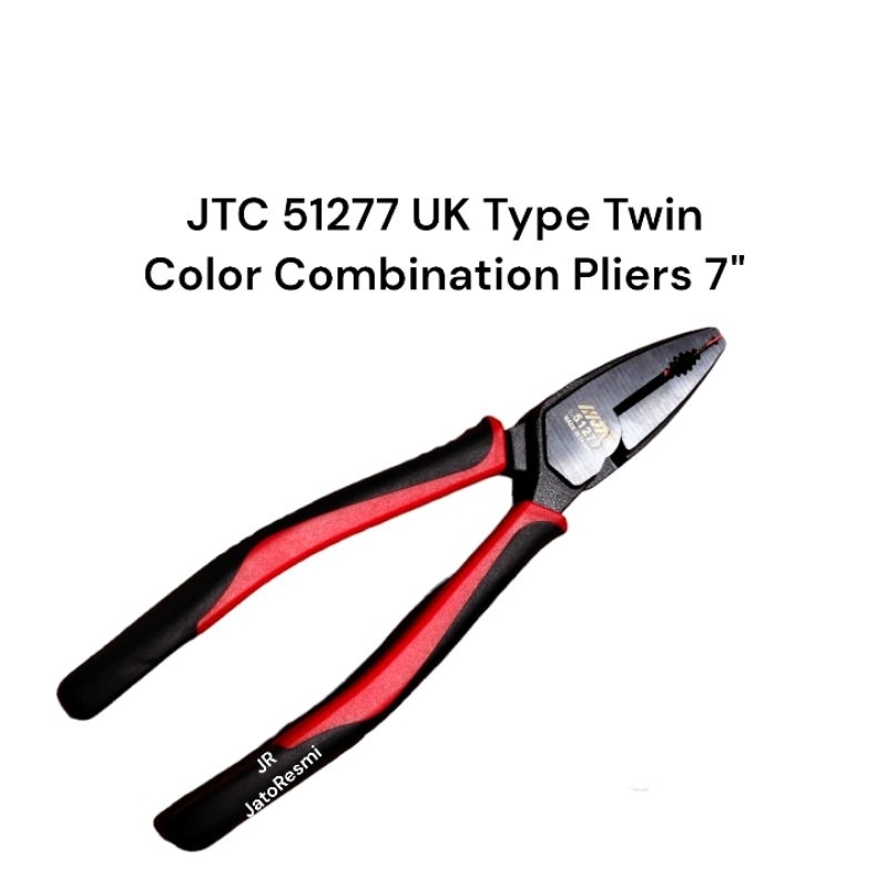 Jual JTC 51277 UK Type Twin Color Combination Pliers 7" Tang Kombinasi ...