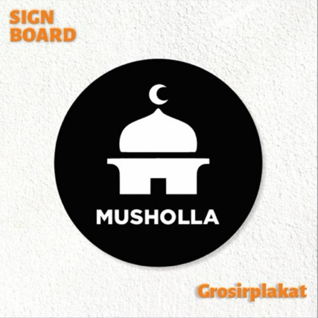 Jual Musholla Sign Board Akrilik Mushola Signage Label Acrylic Nama ...