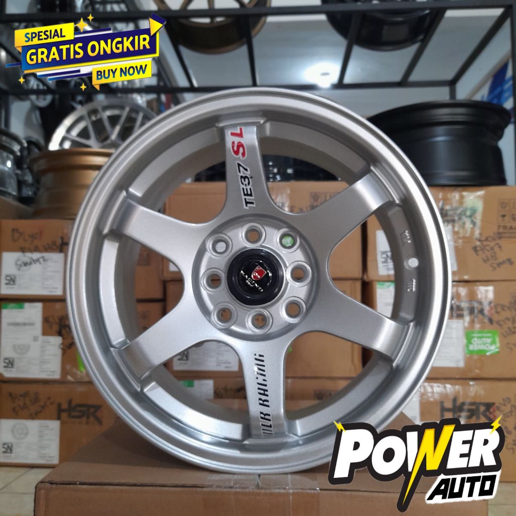 Jual velg te37 ring 15 Hsr wheel untuk Avanza,Livina,Yaris | Shopee Indonesia