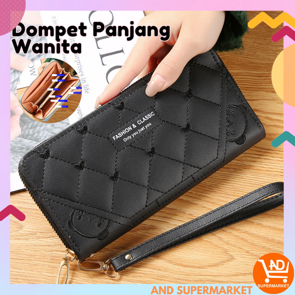 Jual Dompet Panjang Wanita Import Dompet Cewek Kekinian Murah Fashion ...