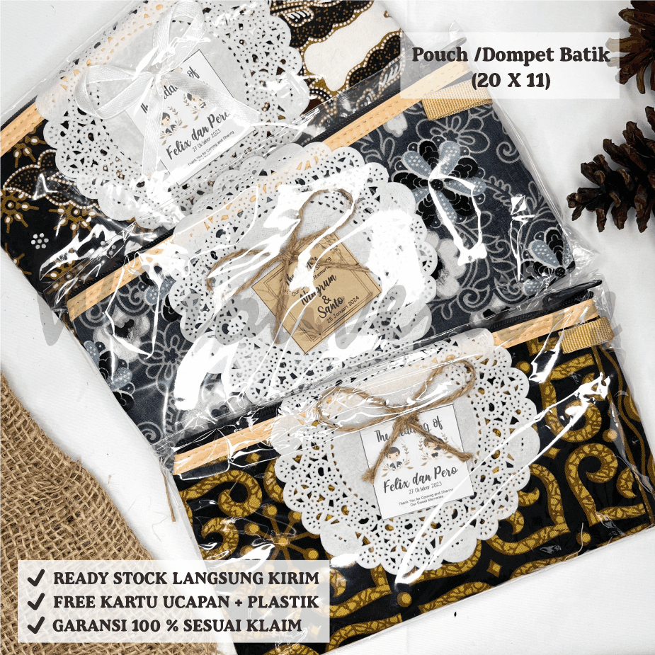 Jual Souvenir Pernikahan Dompet batik Khas Jogja Ukuran (20 x 11) Part 10 Souvenir pouch batik ...
