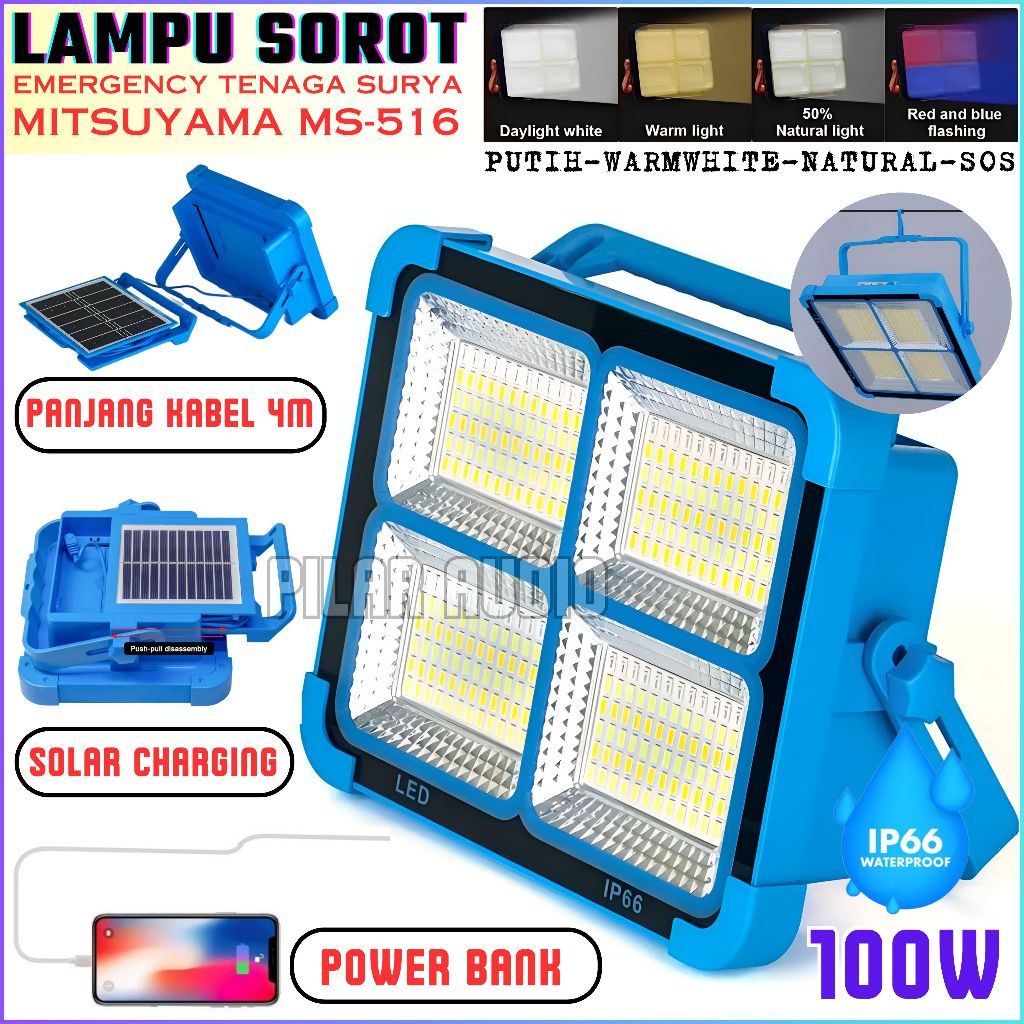 Jual Lampu Darurat | Lampu Emergency MITSUYAMA MS-516 SOLAR LIGHT LED ...
