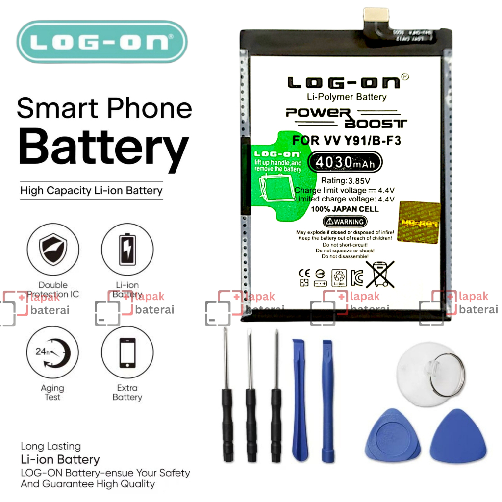 Jual Baterai Log On B-F3 Untuk Vivo Y91 / Y93 / Y95 / Y91C BF3 Power ...
