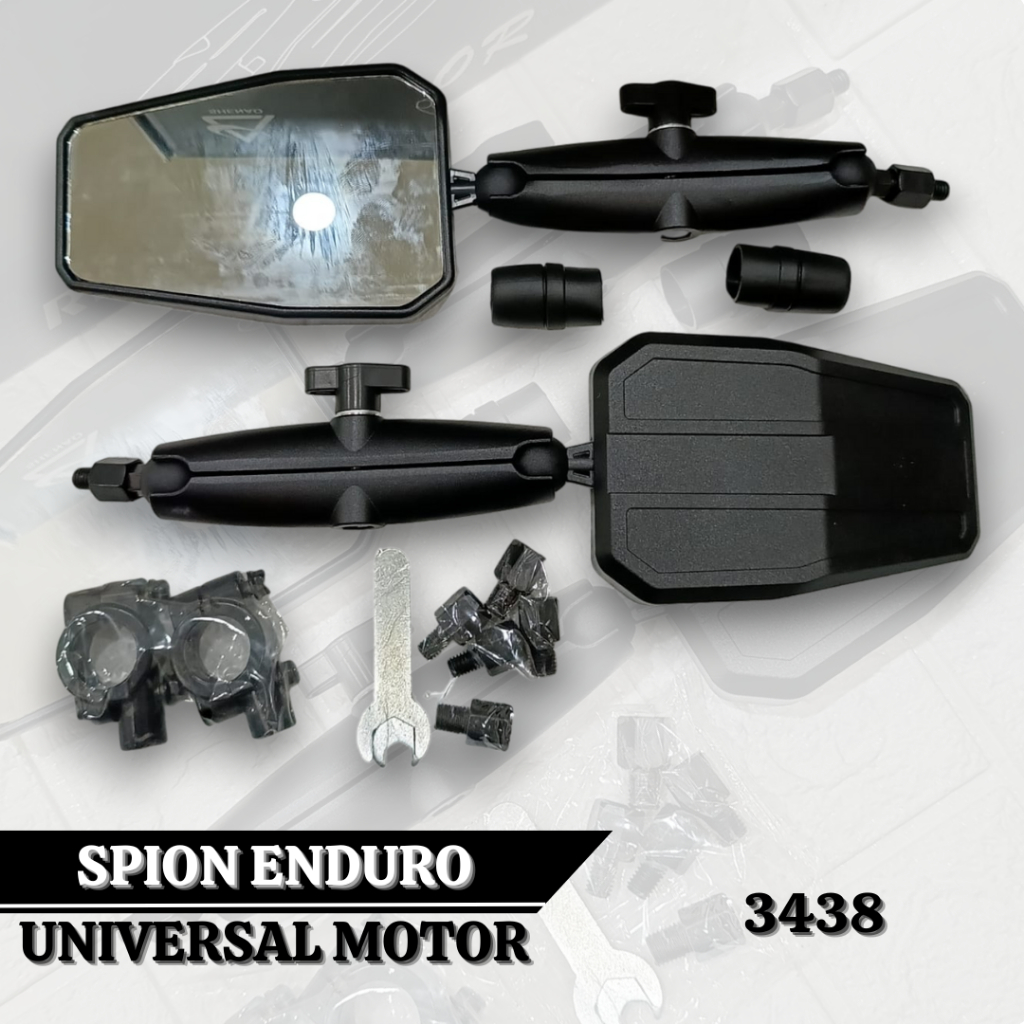 Jual Spion Motor Universal Variasi Spion Model Enduro Rear Mirror ...