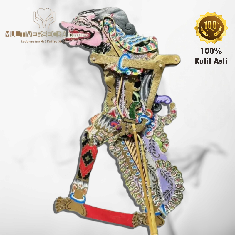 Jual Wayang Kulit Sapi Asli BUTO CAKIL buto cakil Standar Dalang 60cm ...