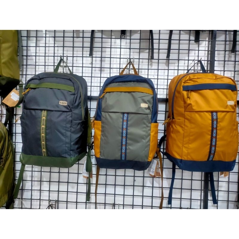 Jual EIGE R1989 RANSEL HILLWALKER PACK 20L BLACK/BROWN/NAVY - RANSEL ...